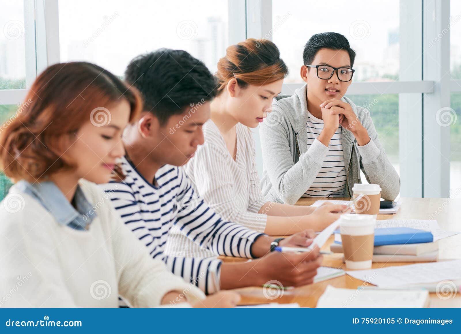 Smart student stock image. Image of studying, college - 75920105