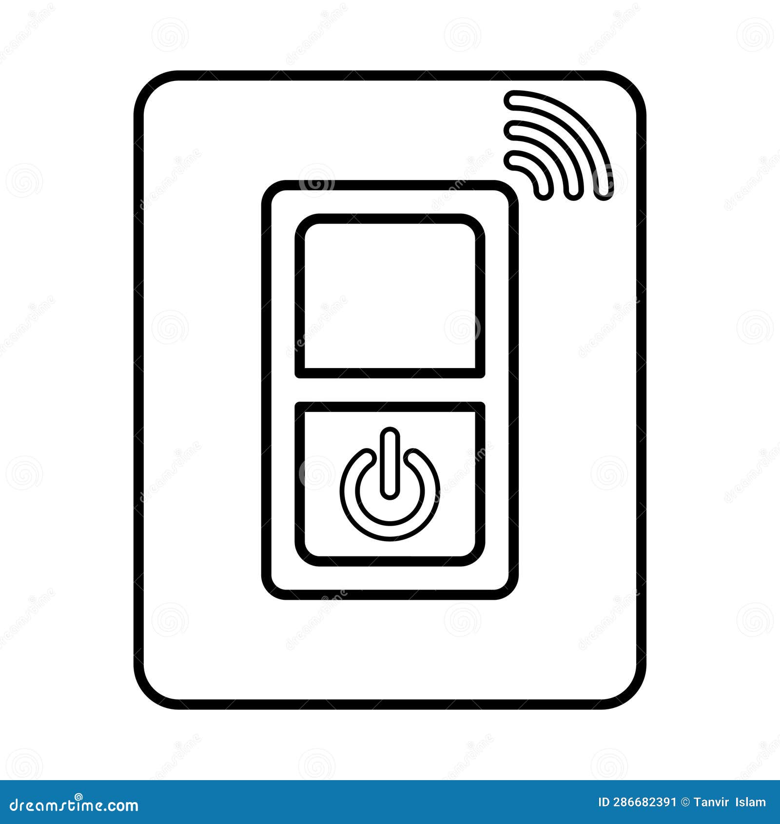 Smart Switch Icon in Outline Style Stock Vector - Illustration of smart ...