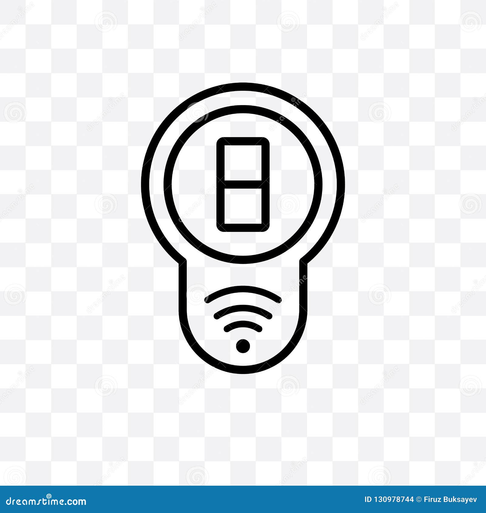 Smart Switch Vector Linear Icon Isolated On Transparent Background ...