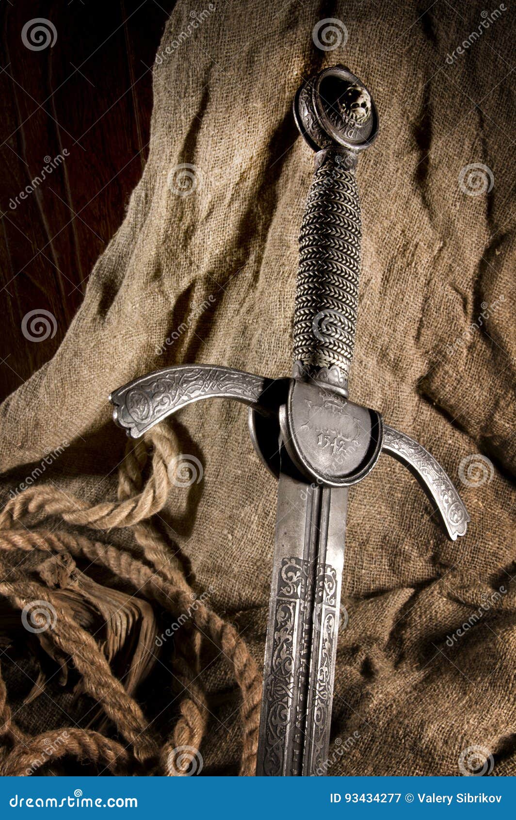 Smart sword stock image. Image of gold, fight, hand, sabre - 93434277