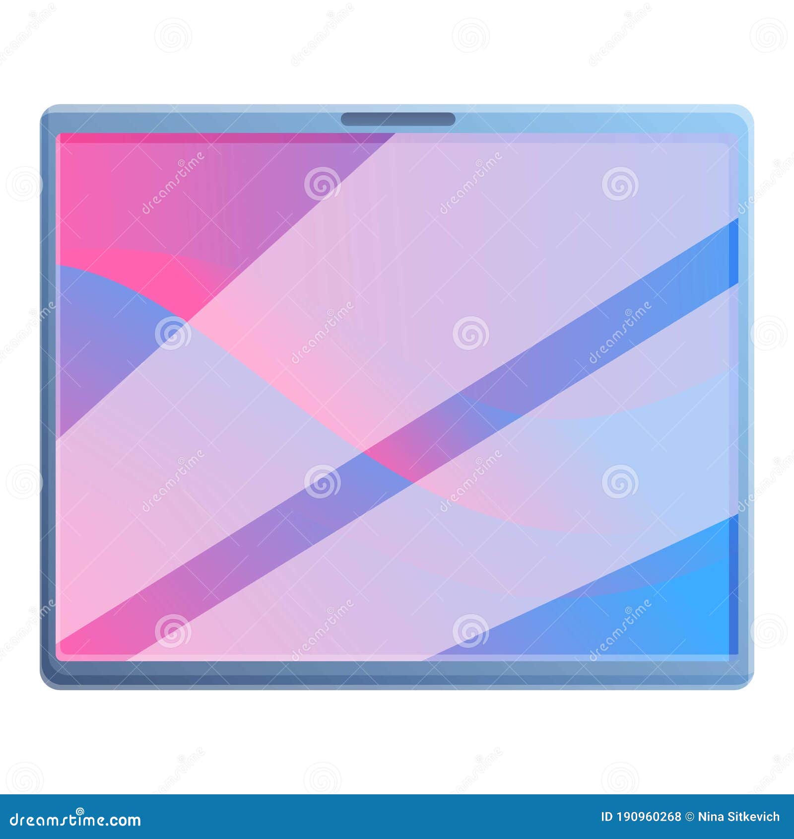 Smart Tablet Icon, Cartoon Style Stock Vector - Illustration of monitor ...