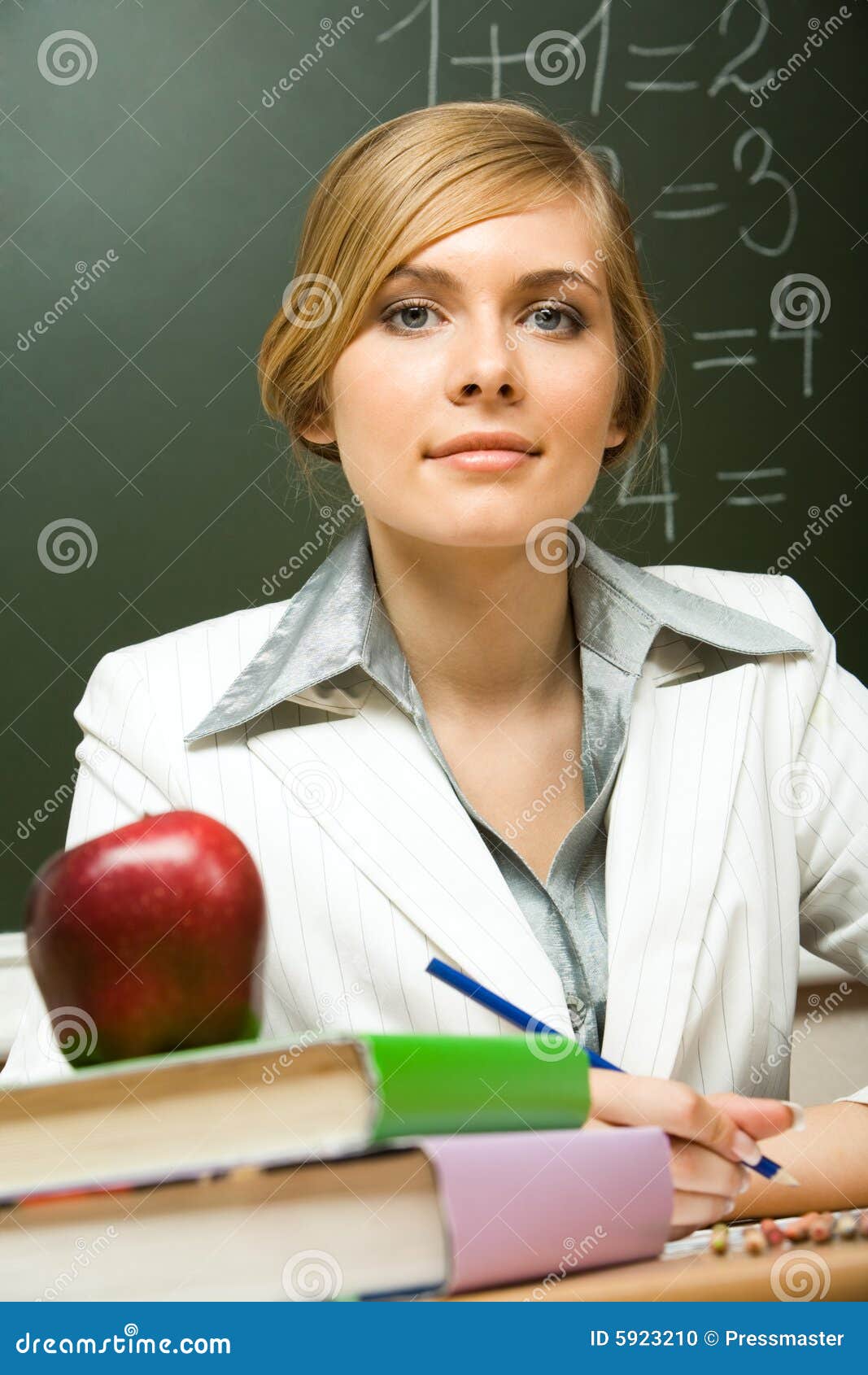 Smart teacher stock photo. Image of expression, beautiful - 5923210