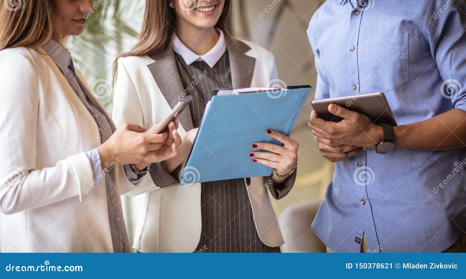 The Smart Team is a Productive Team Stock Image - Image of computer ...