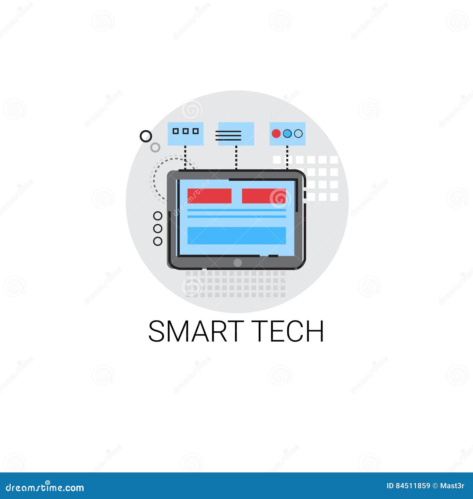 Smart Tech Devices Digital Technology Icon Stock Vector - Illustration ...