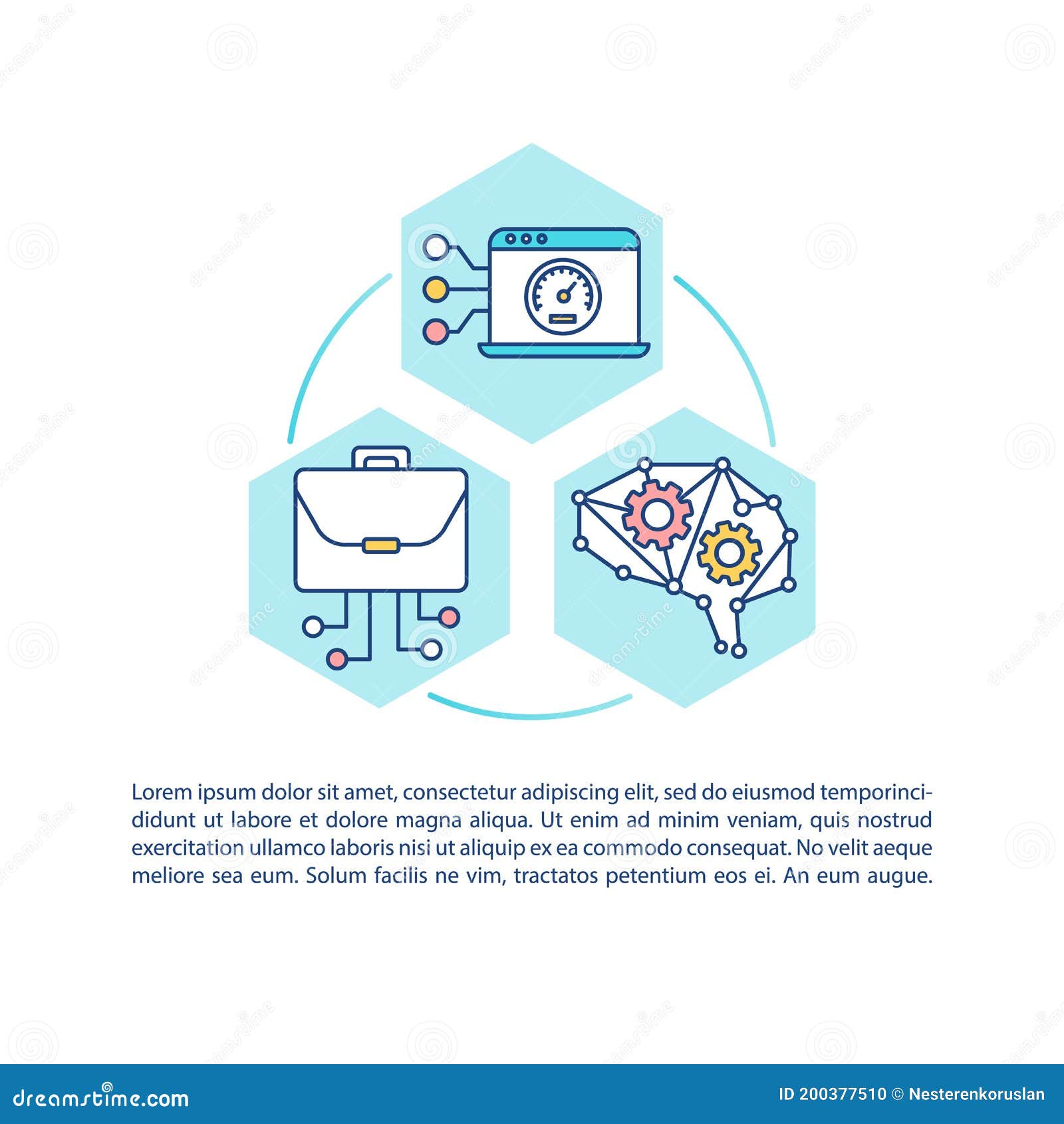 Smart Technology Concept Icon with Text Stock Vector - Illustration of ...