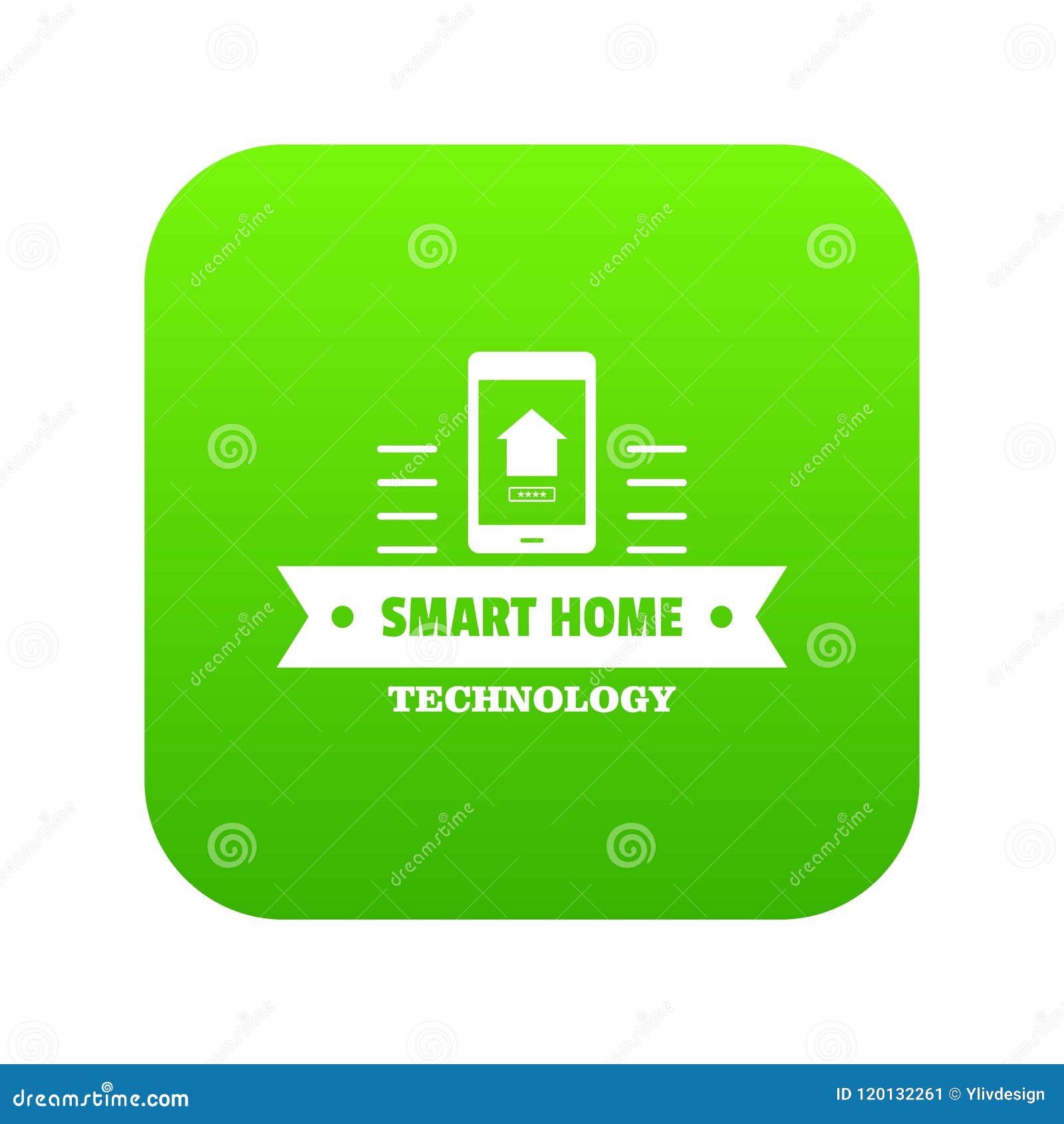 Smart Technology Icon Green Vector Stock Vector - Illustration of ...