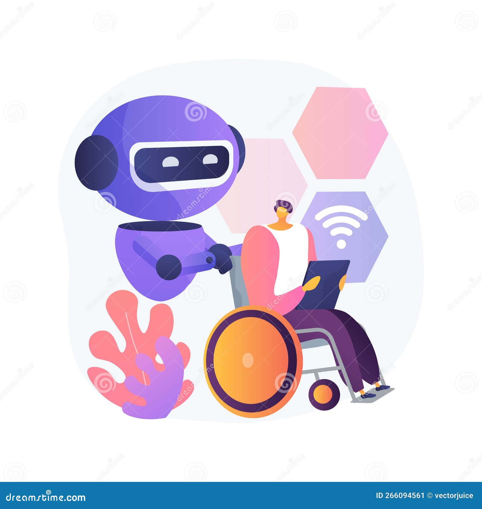 Smart Technology for Persons with Disabilities Abstract Concept Vector ...