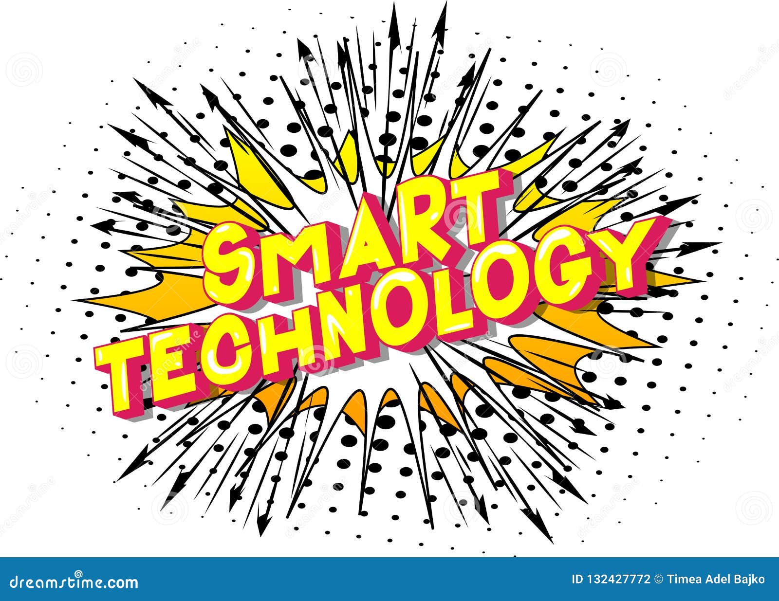 Smart Technology - Comic Book Style Words. Stock Vector - Illustration ...