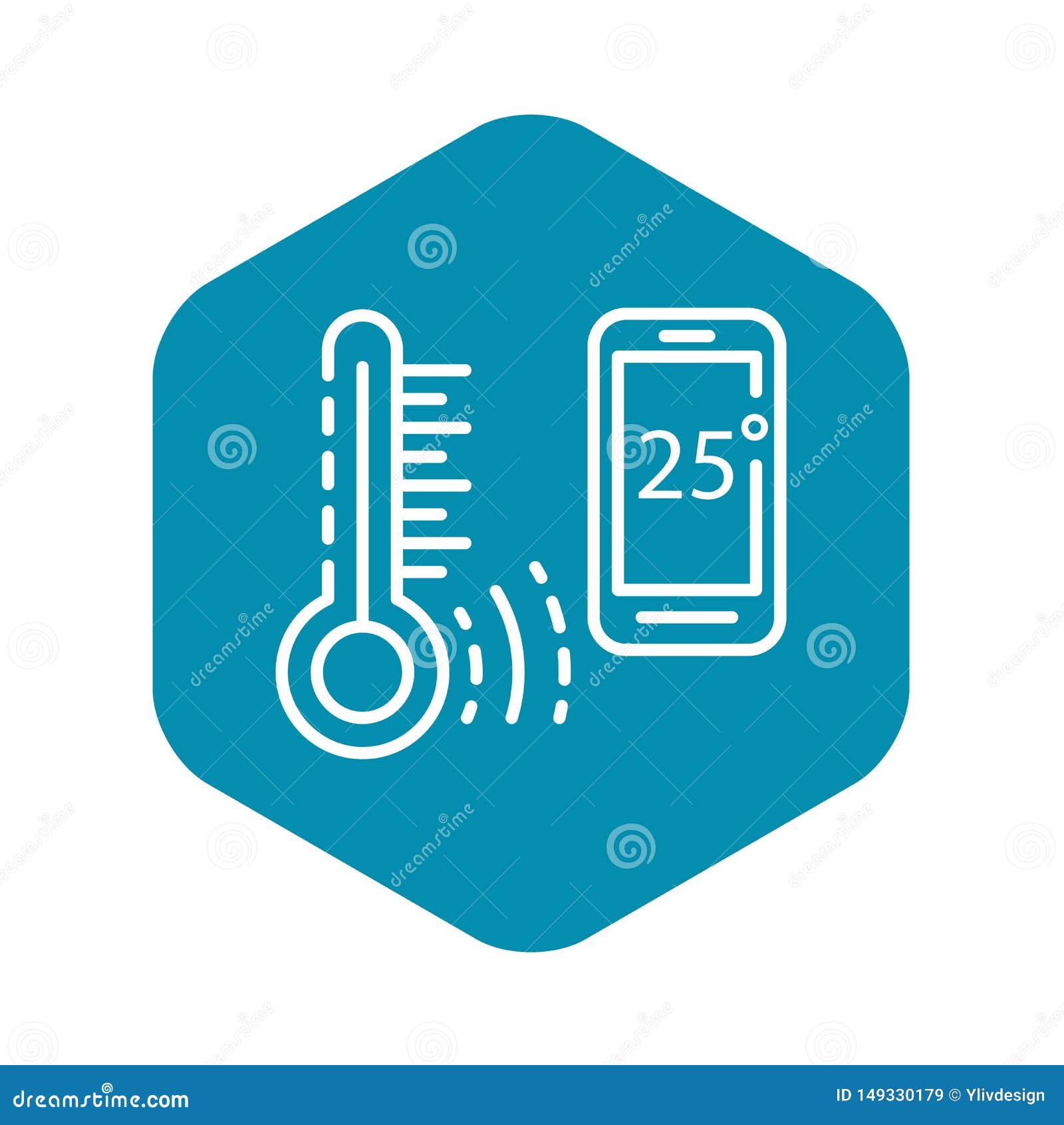 Smart Temperature Control Icon, Outline Style Stock Vector ...