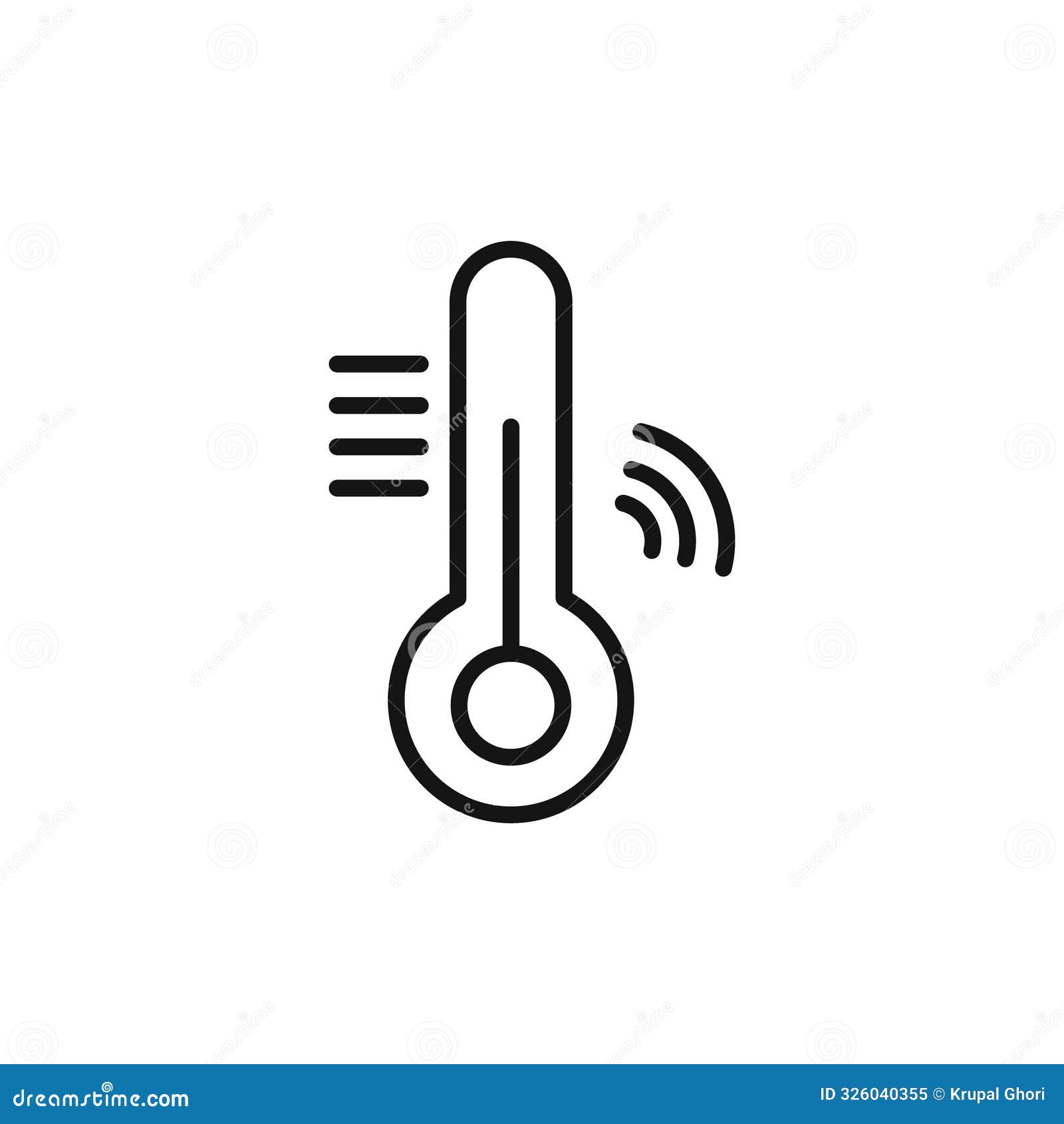 Smart Temperature Logo Sign Vector Outline Stock Illustration ...