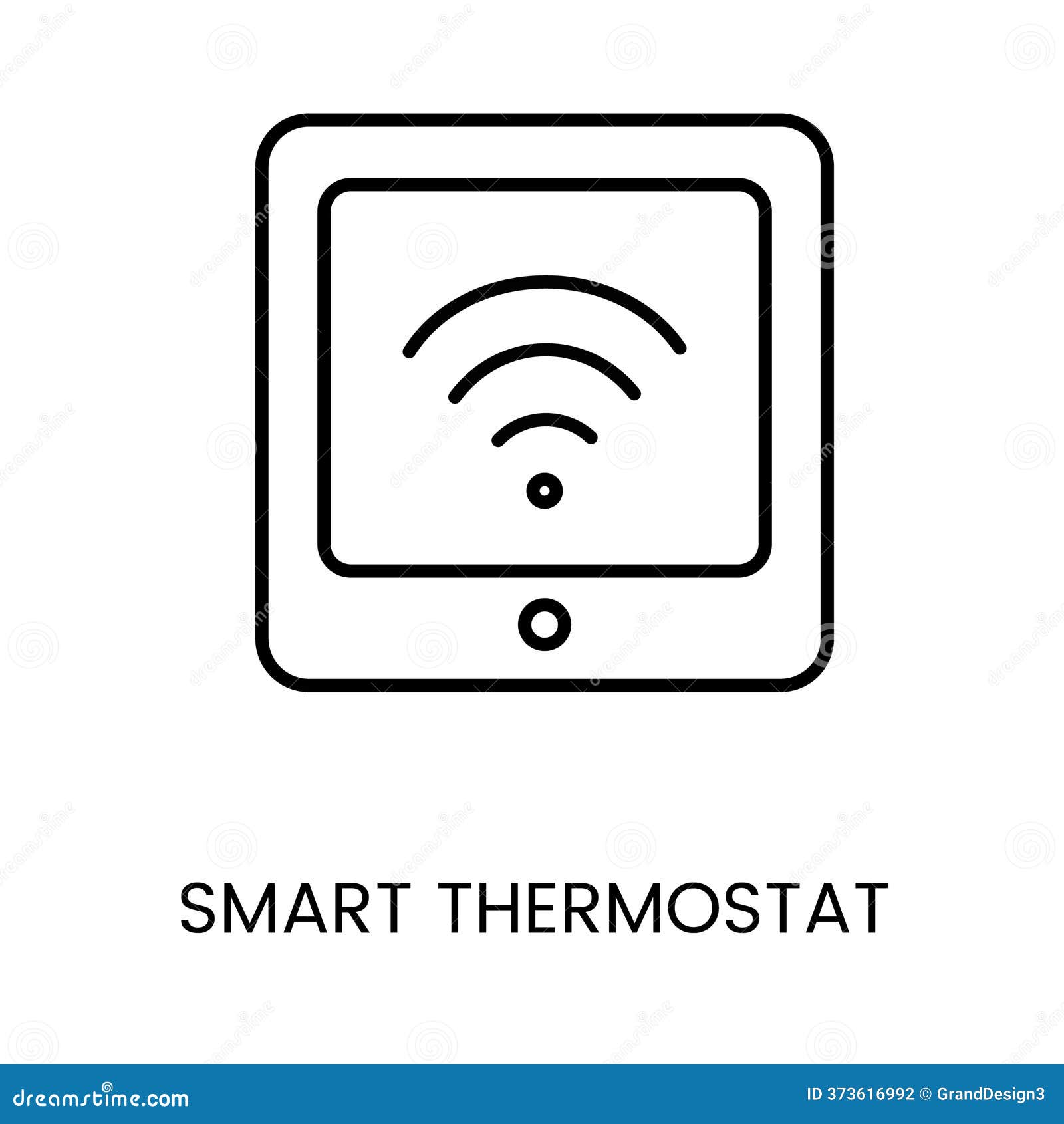 Smart Thermostat Icon Vector Illustration | CartoonDealer.com #356848560