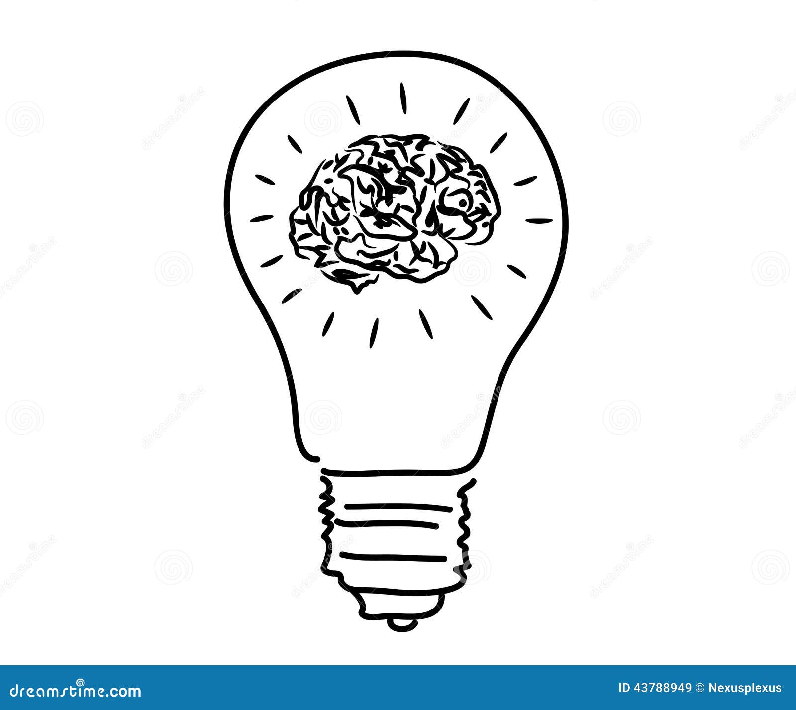 Smart thinking stock illustration. Illustration of idea - 43788949