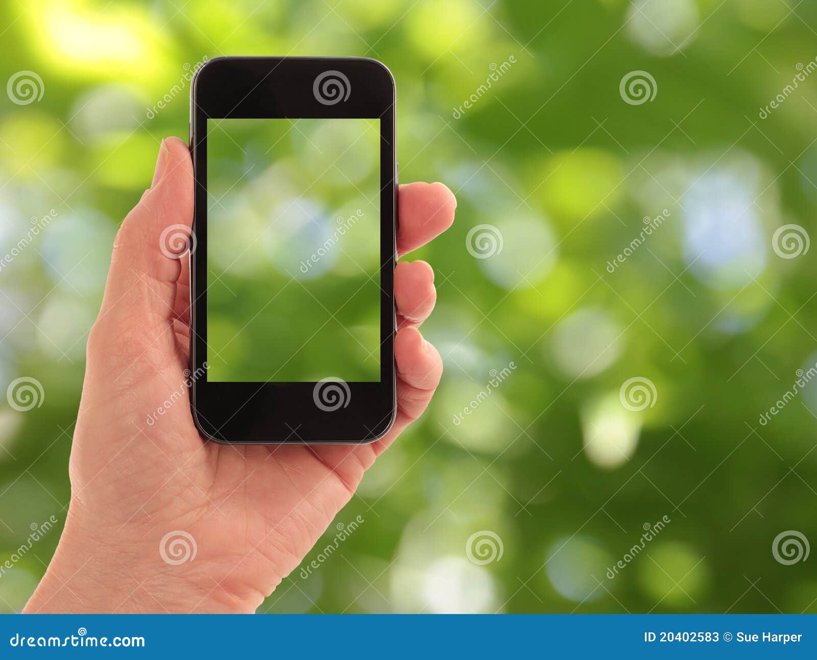 Smart Touchphone Cellphone Straight on Stock Image - Image of ...