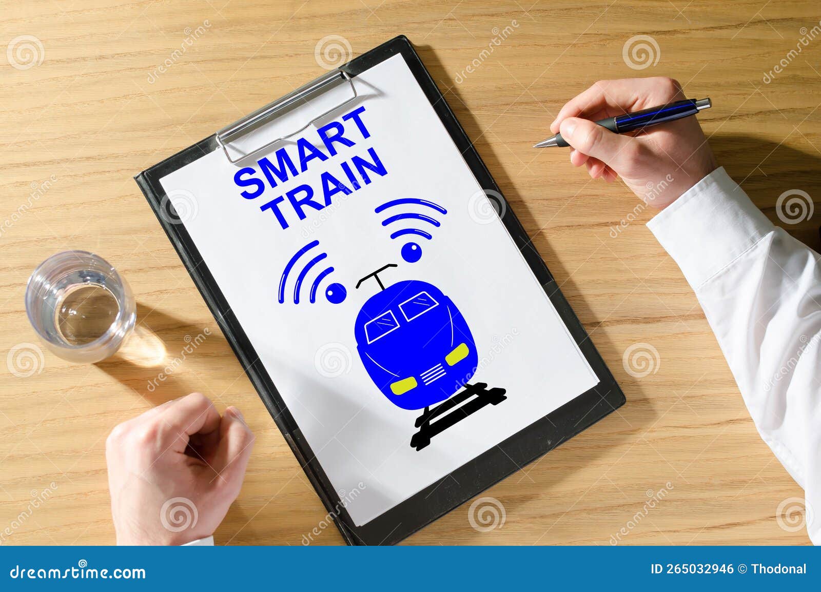 Smart Train Concept on a Desk Stock Photo - Image of modern, smart ...