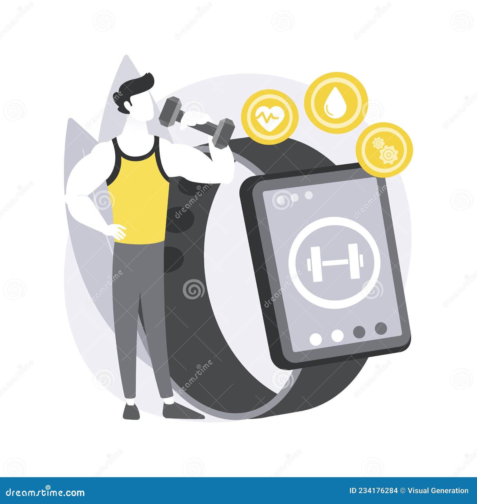 Smart Training Abstract Concept Vector Illustration. Stock Vector ...