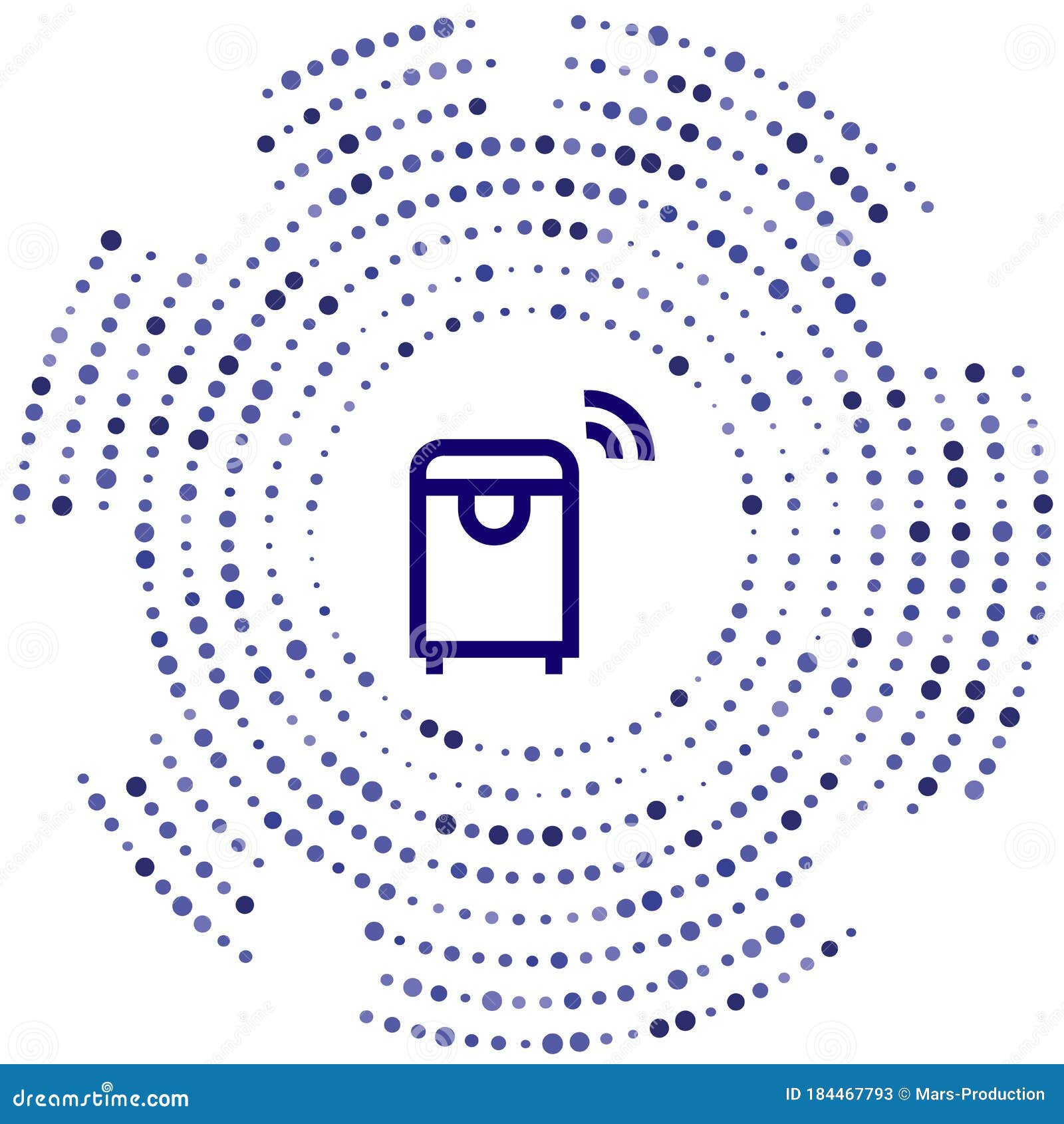 Smart Trash Vector Icon. Smart Trash Editable Stroke Stock Vector ...