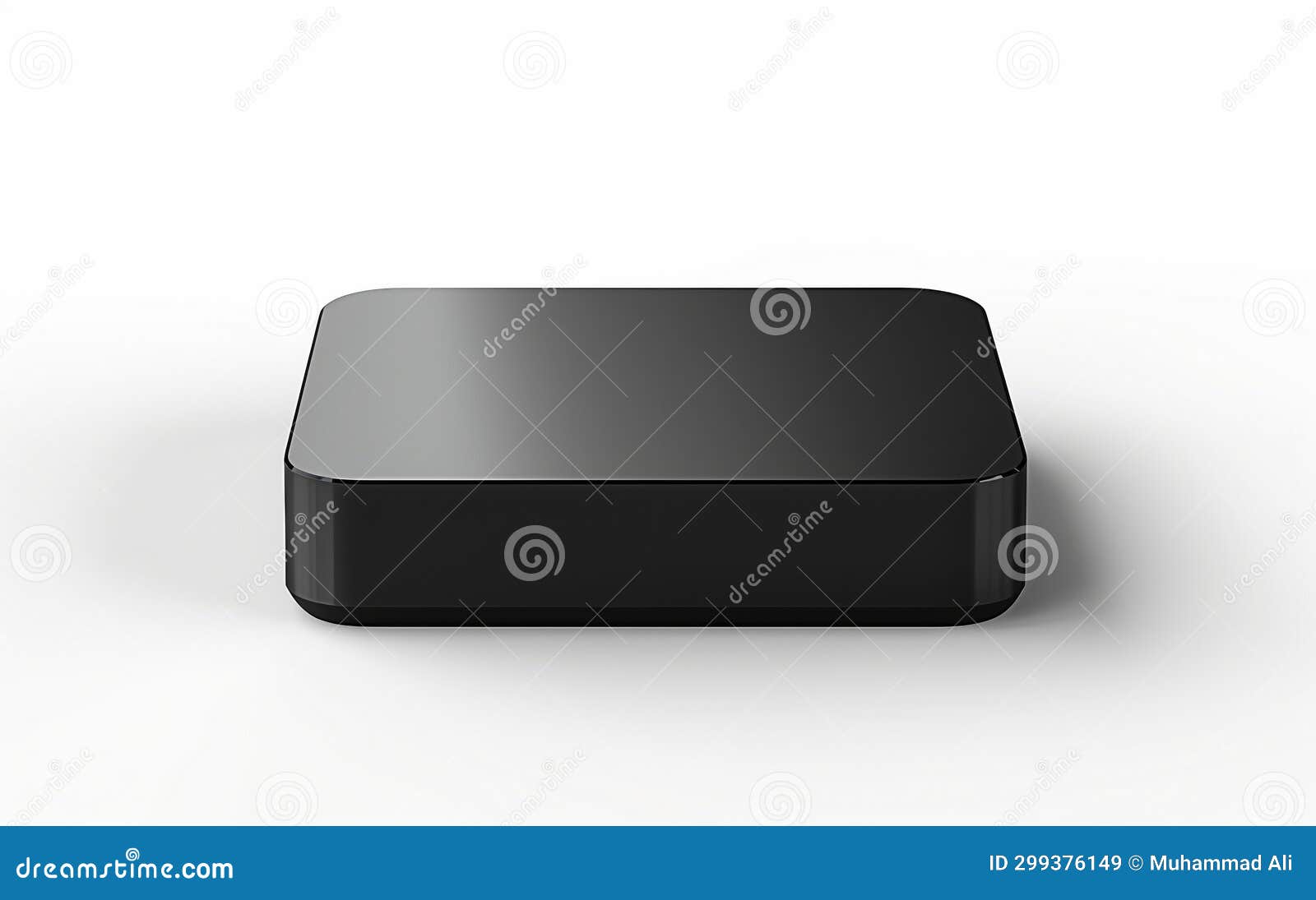 Smart TV Box on White Background Stock Image - Image of flow, smart ...