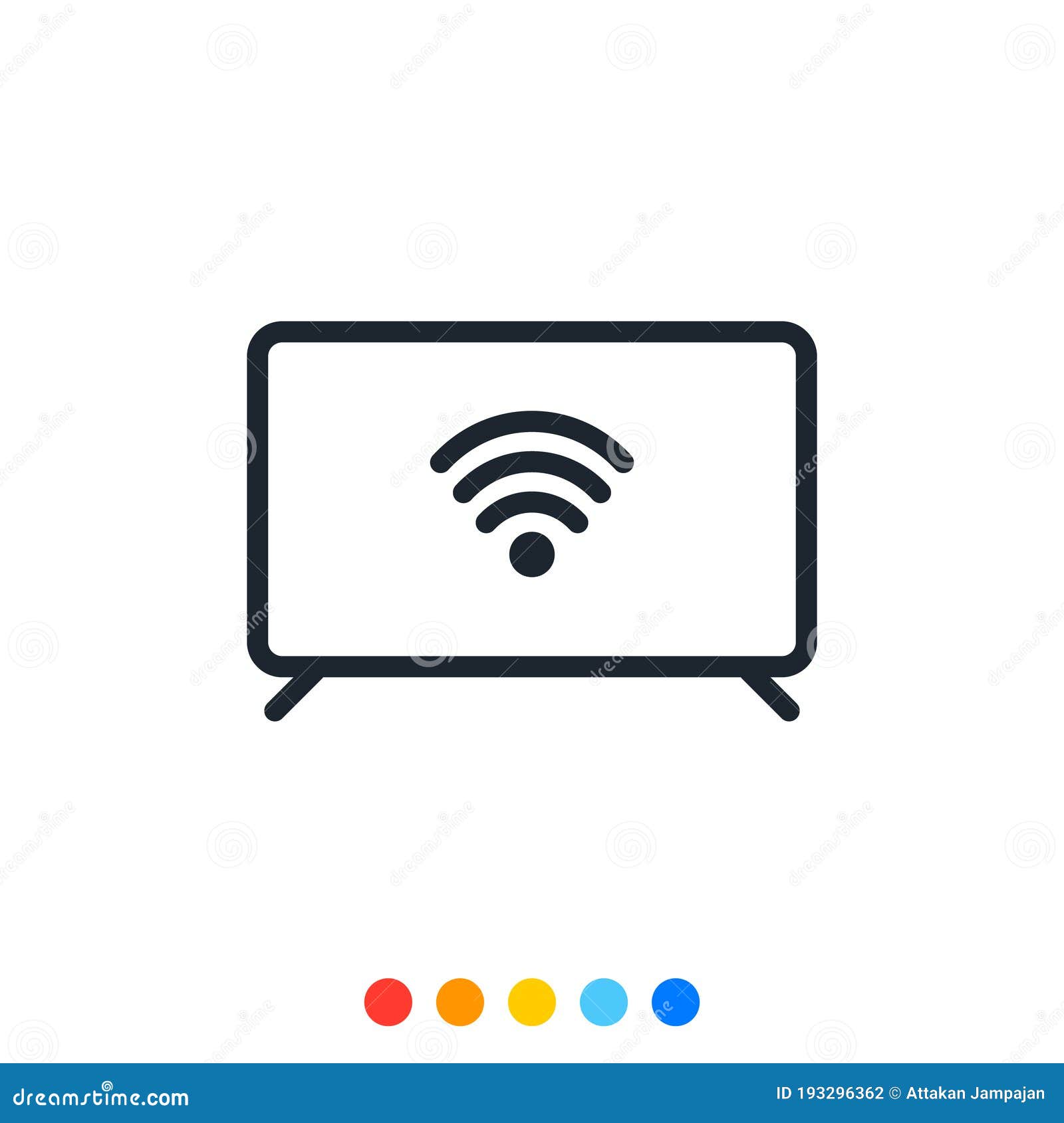 Smart Tv Icon,Internet of Things Icon Stock Vector - Illustration of ...
