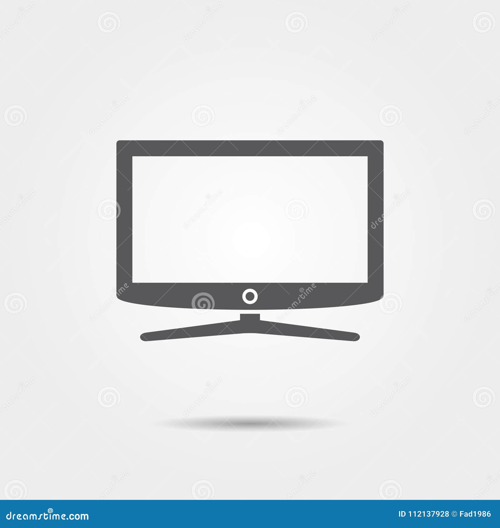 Smart tv icon stock vector. Illustration of elegance - 112137928
