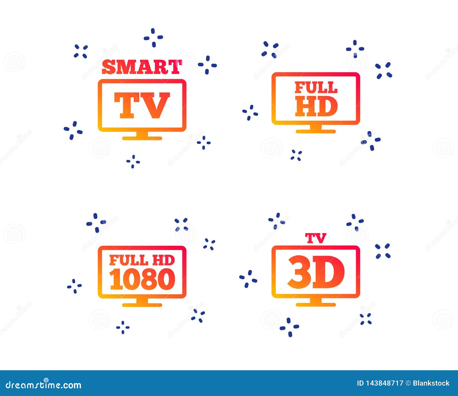 Smart TV Mode Icon. 3D Television Symbol. Vector Stock Vector ...