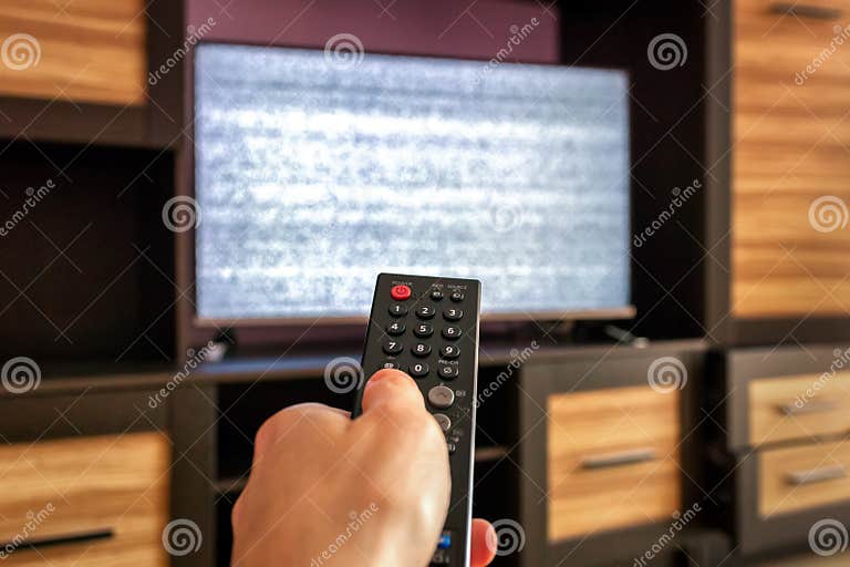 Smart Tv Remote Contro, on the Screen Interference Interruption of the ...