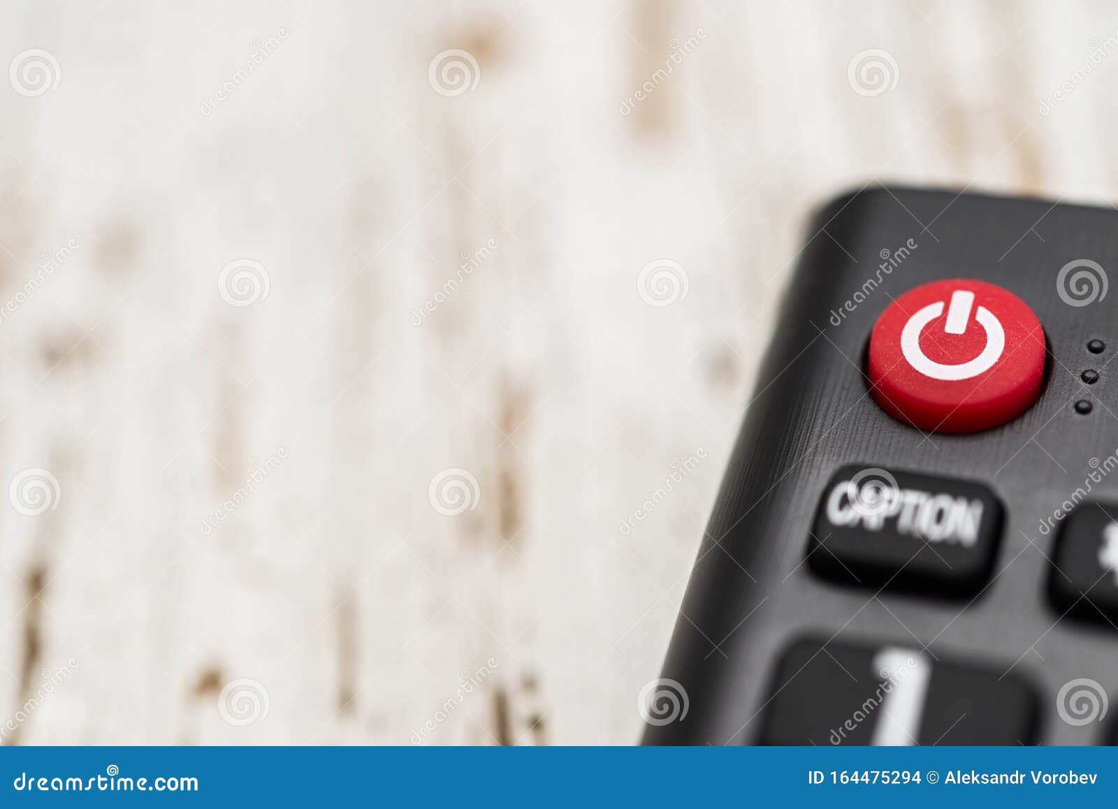 Smart Tv Remote Control with Power Button. Concept of Entertainment ...