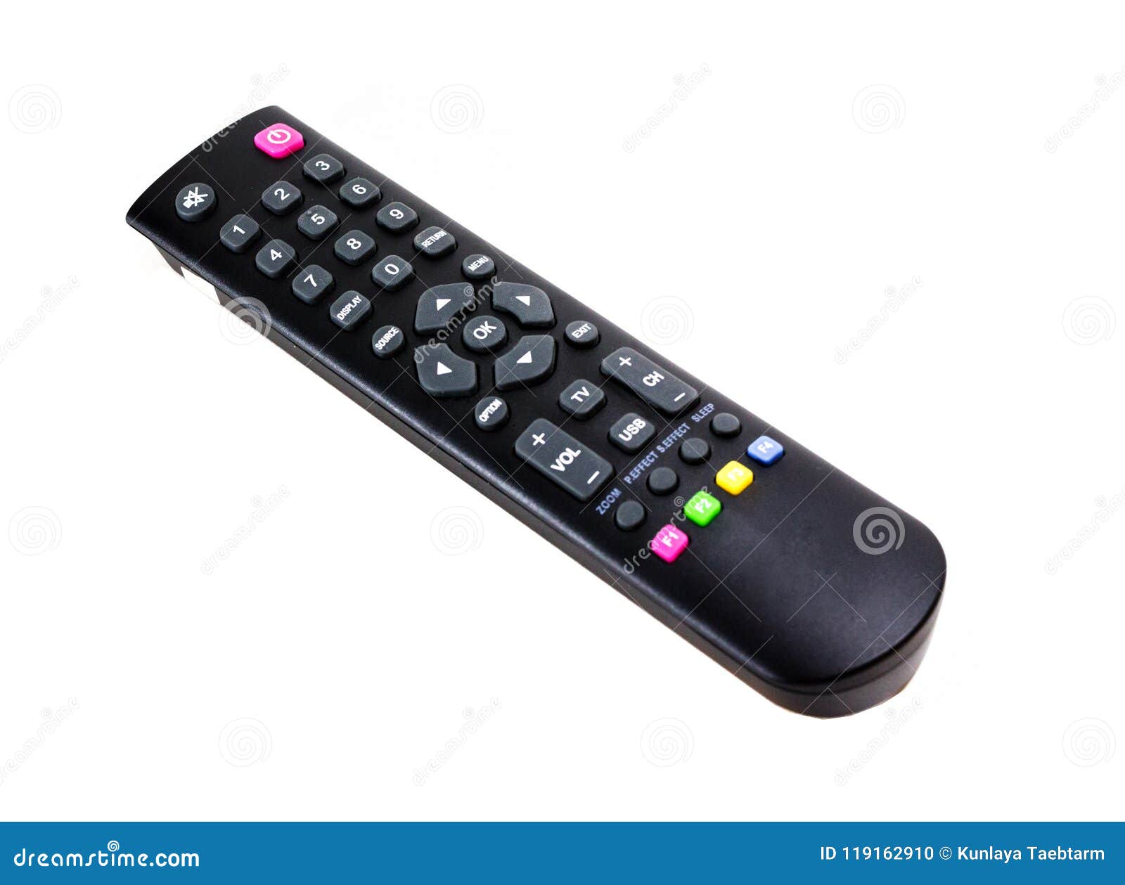Remote Control on White Background Stock Photo - Image of equipment ...