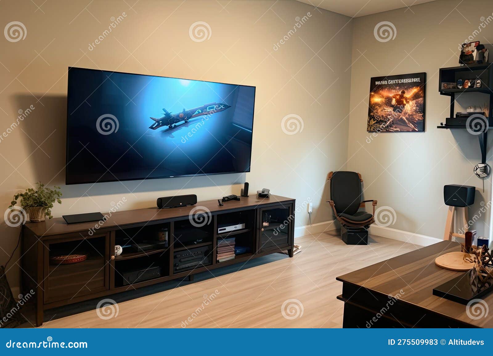 Smart Tv with Streaming Content, Surround Sound System, and Gaming ...