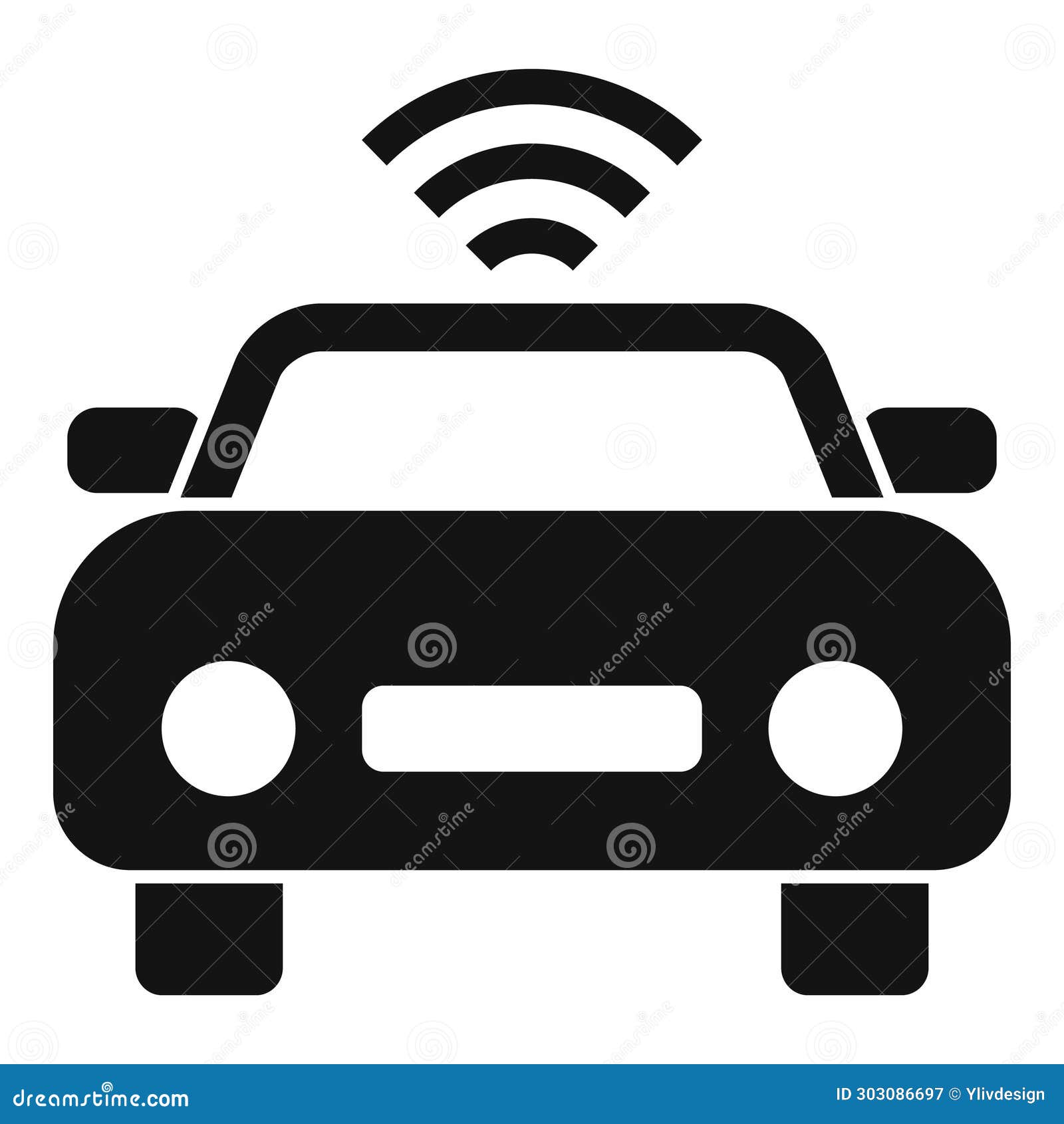 Smart Vehicle Safety Icon Simple Vector. Control Smart Stop Stock ...