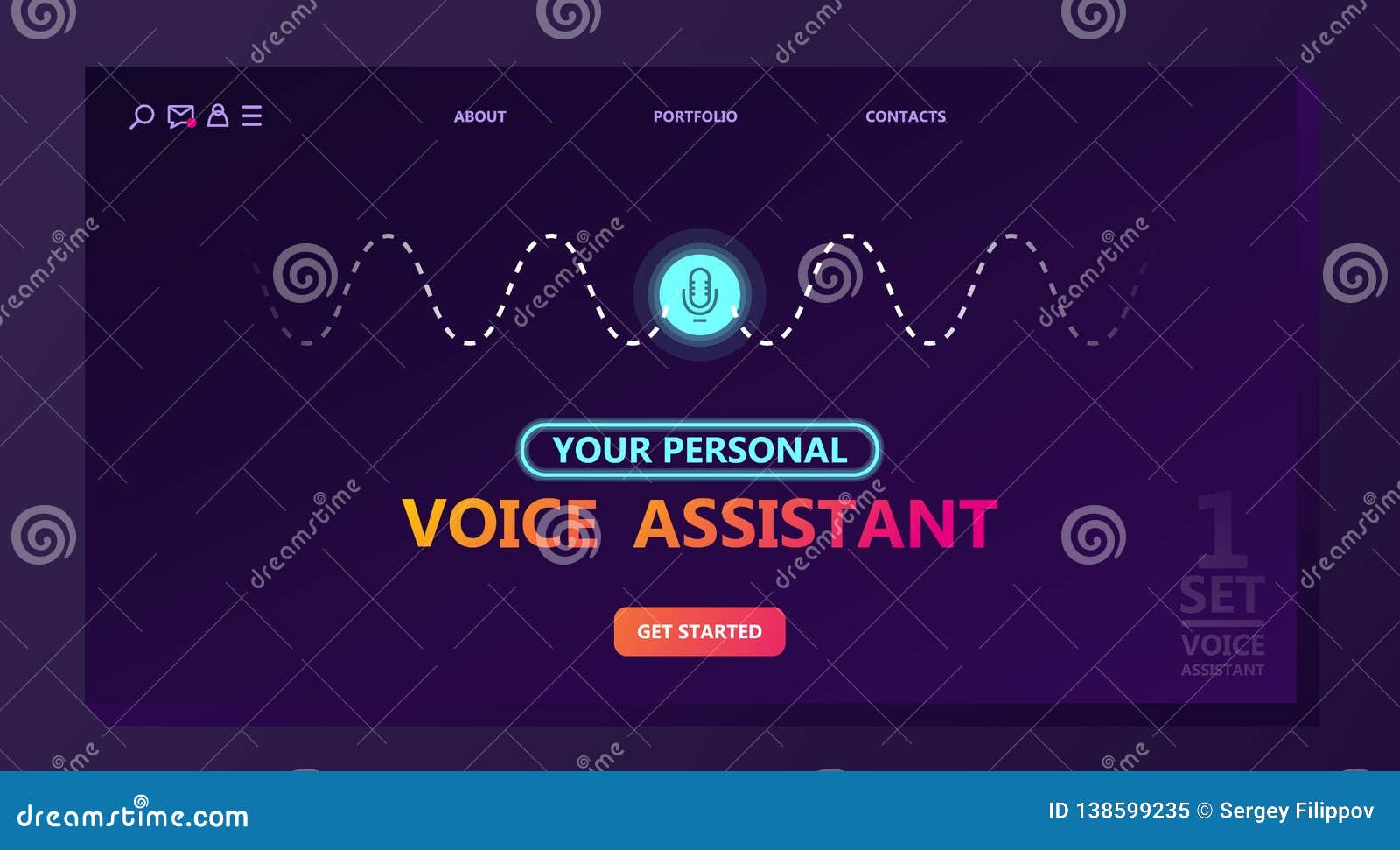 Smart Voice Assistant Vector Illustration Concept Stock Vector ... Smart Voice Assistant Vector Illustration Concept Stock Vector ...
