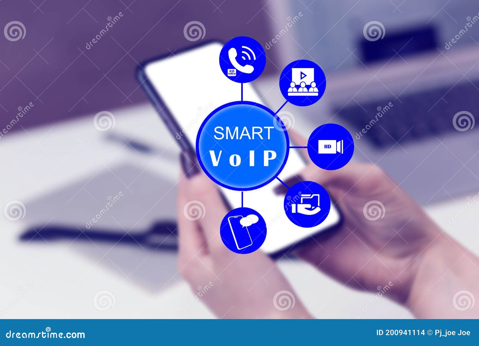 Smart VoIP Voice Over Internet Protocol Technology on Mobile Smart ...