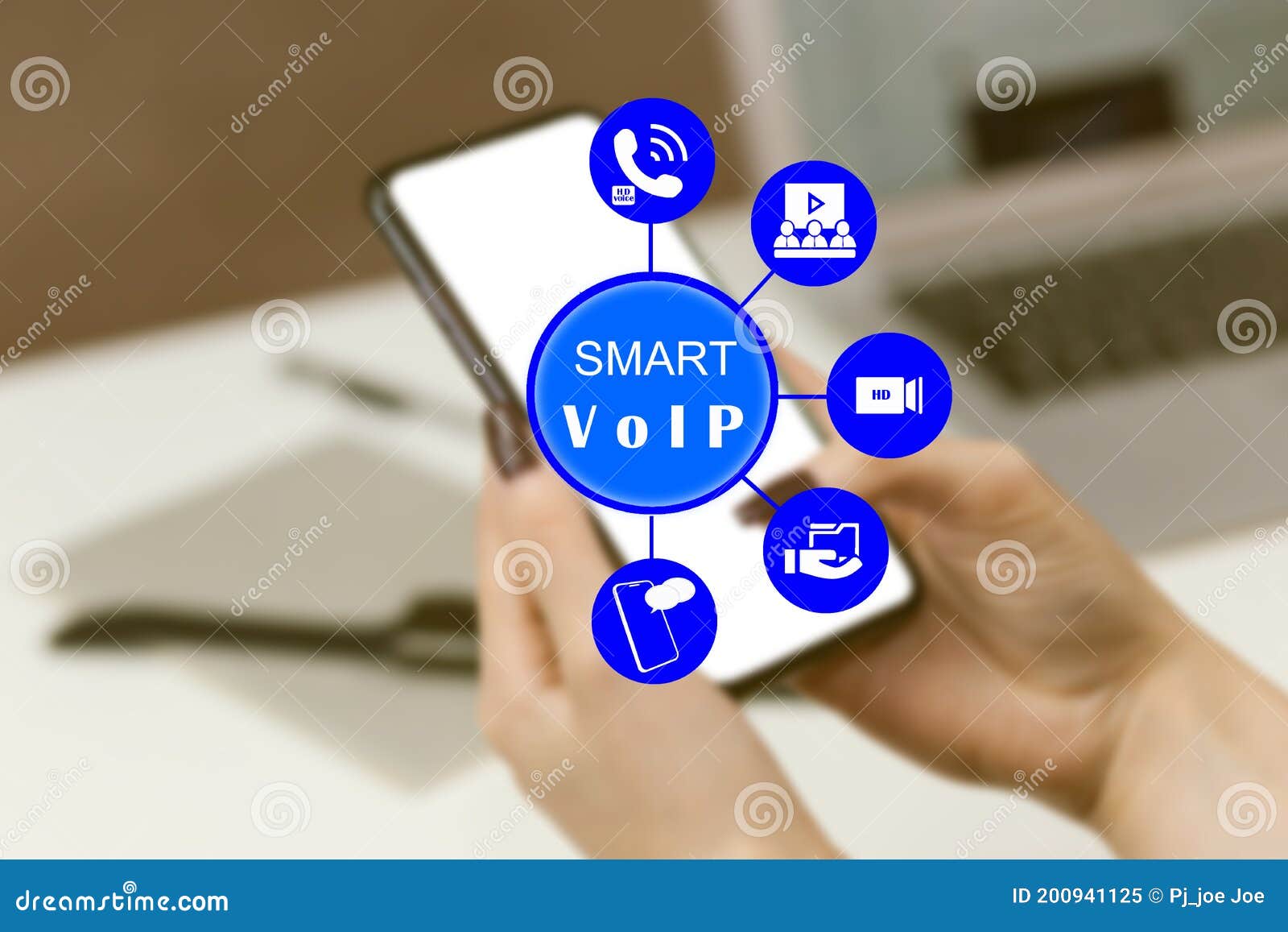 Smart VoIP Voice Over Internet Protocol Technology on Mobile Smart ...