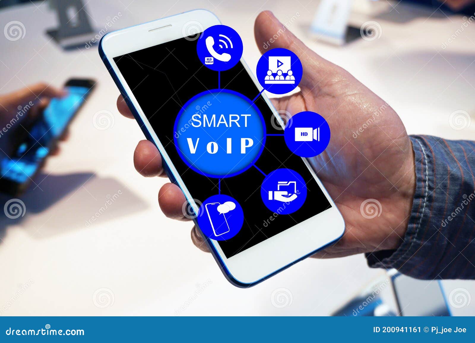 Smart VoIP Voice Over Internet Protocol Technology on Mobile Smart ...