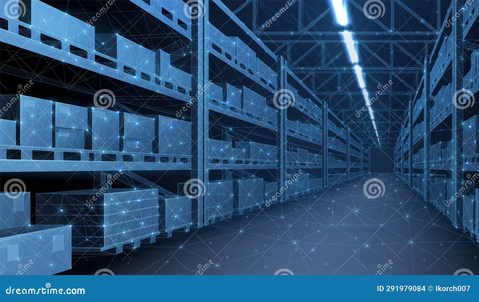 Smart Warehouse. Automatic Stock Storage, Modern Distribution Building ...