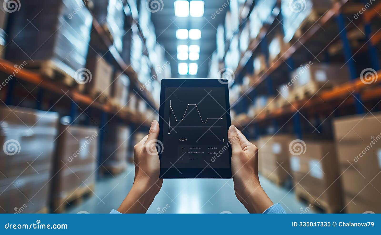 Smart Warehouse Management Innovative Software in Computer for Real ...