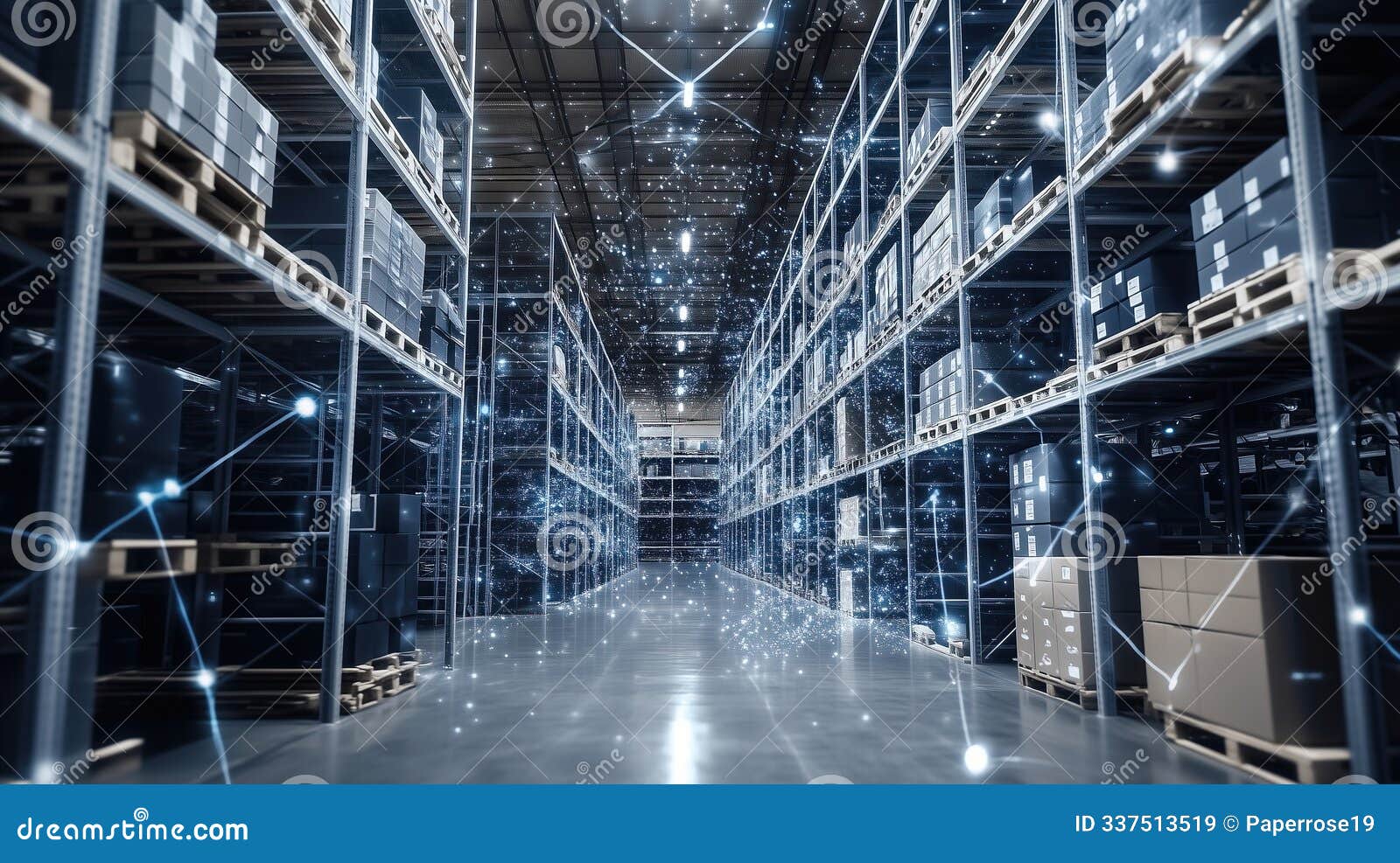Smart Warehouse Management System, Featuring Interconnected IoT Devices ...