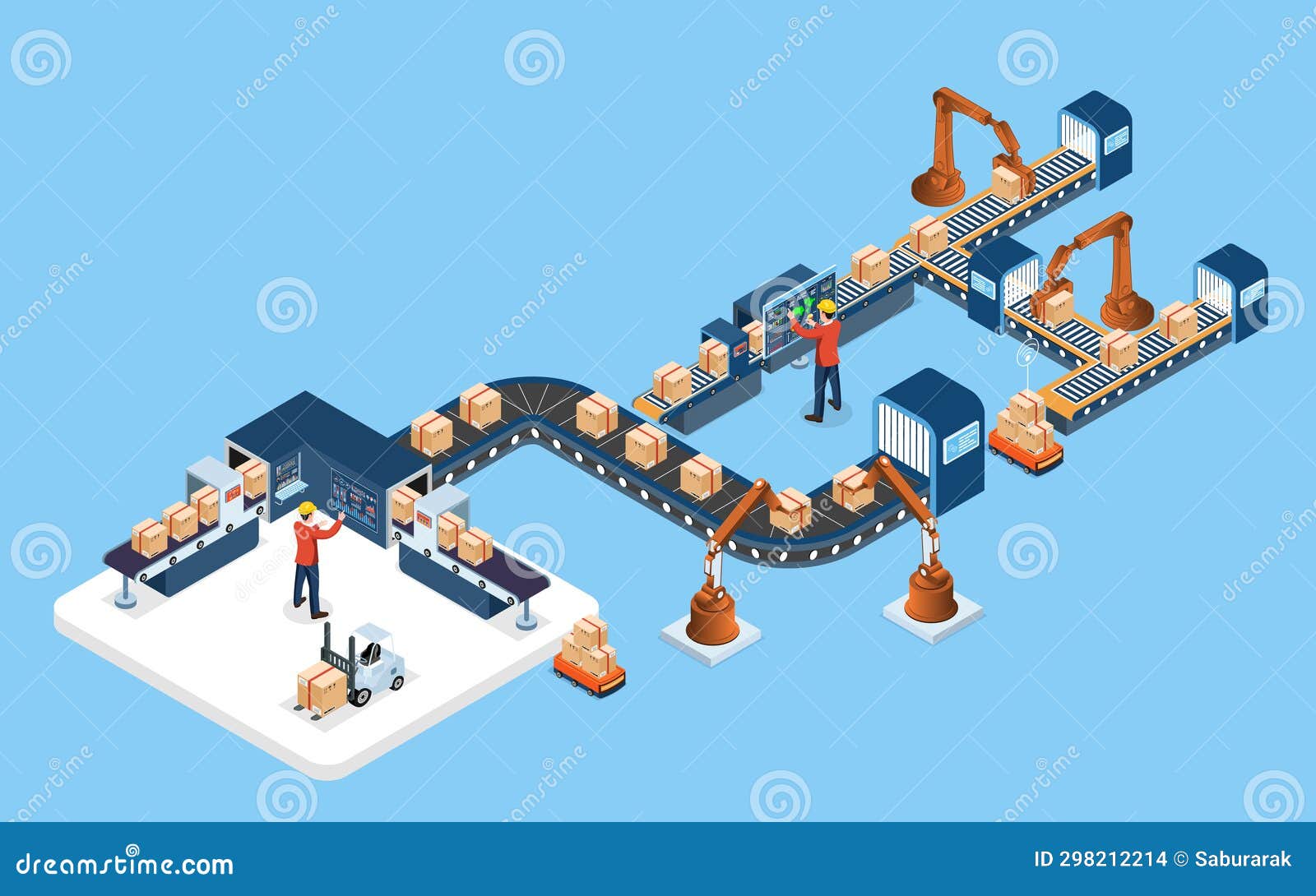 Smart Warehouse Technologies with Agv Robots, Warehouse Automation ...