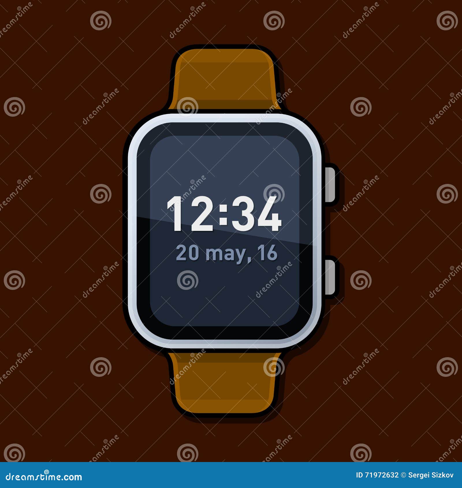 Digital Time Clock. Numbers For Timer, Calculator And Watch Display ...