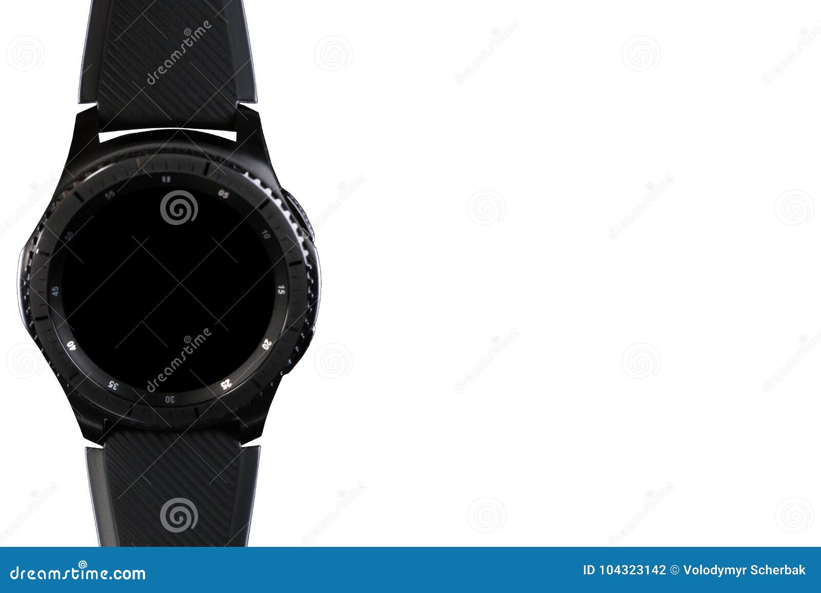 Smart Watch with an Empty Dial on a White Background Stock Photo ...