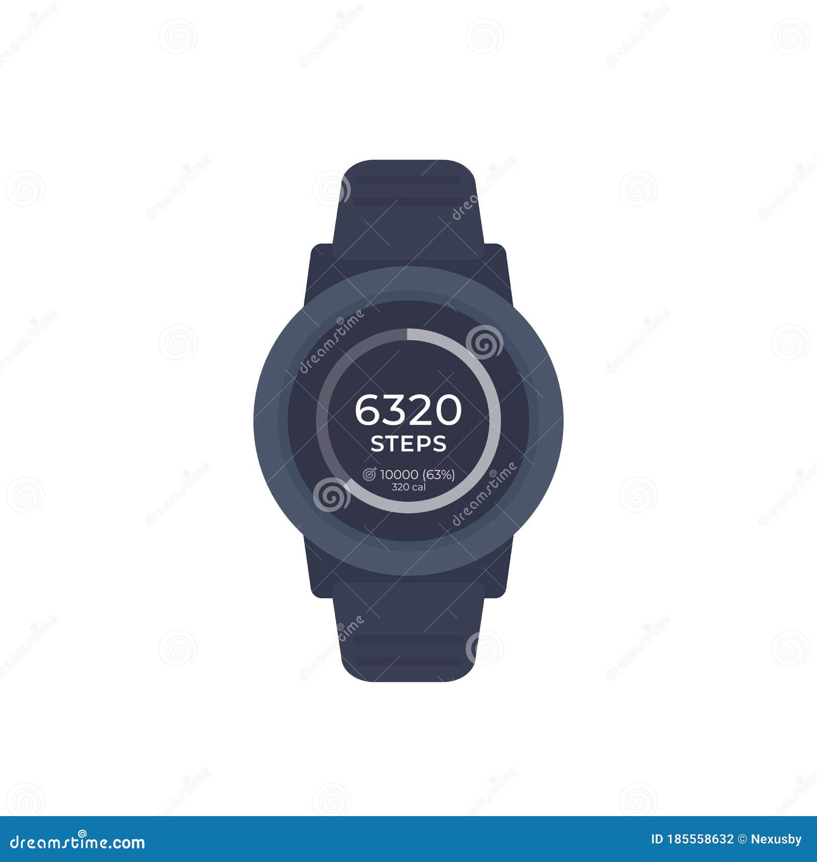 Smart Watch with Fitness App, Activity Tracker Stock Illustration ... Smart Watch with Fitness App, Activity Tracker Stock Illustration ...