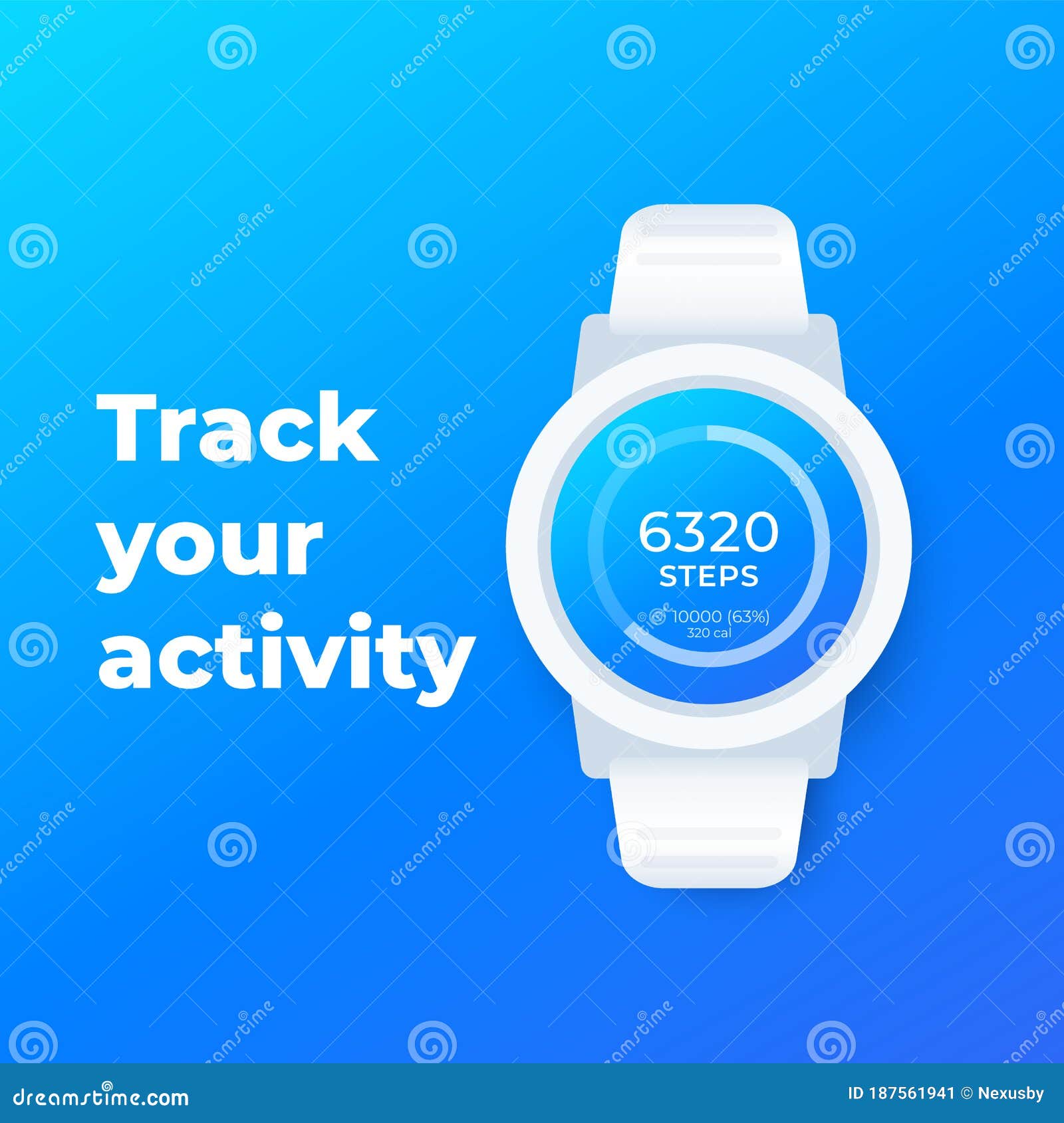 Smart Watch with Fitness App, Activity Tracker Stock Vector ... Smart Watch with Fitness App, Activity Tracker Stock Vector ...