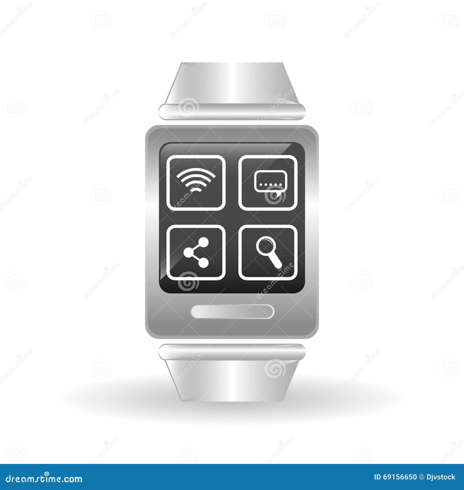 Smart Watch Icon Design, Vector Illustration Stock Vector ...