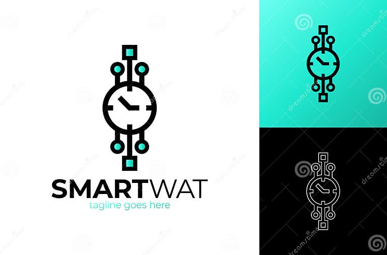 Smart Watch Logo. Smart Watch Application Logo Vector Icon Ilustration ...