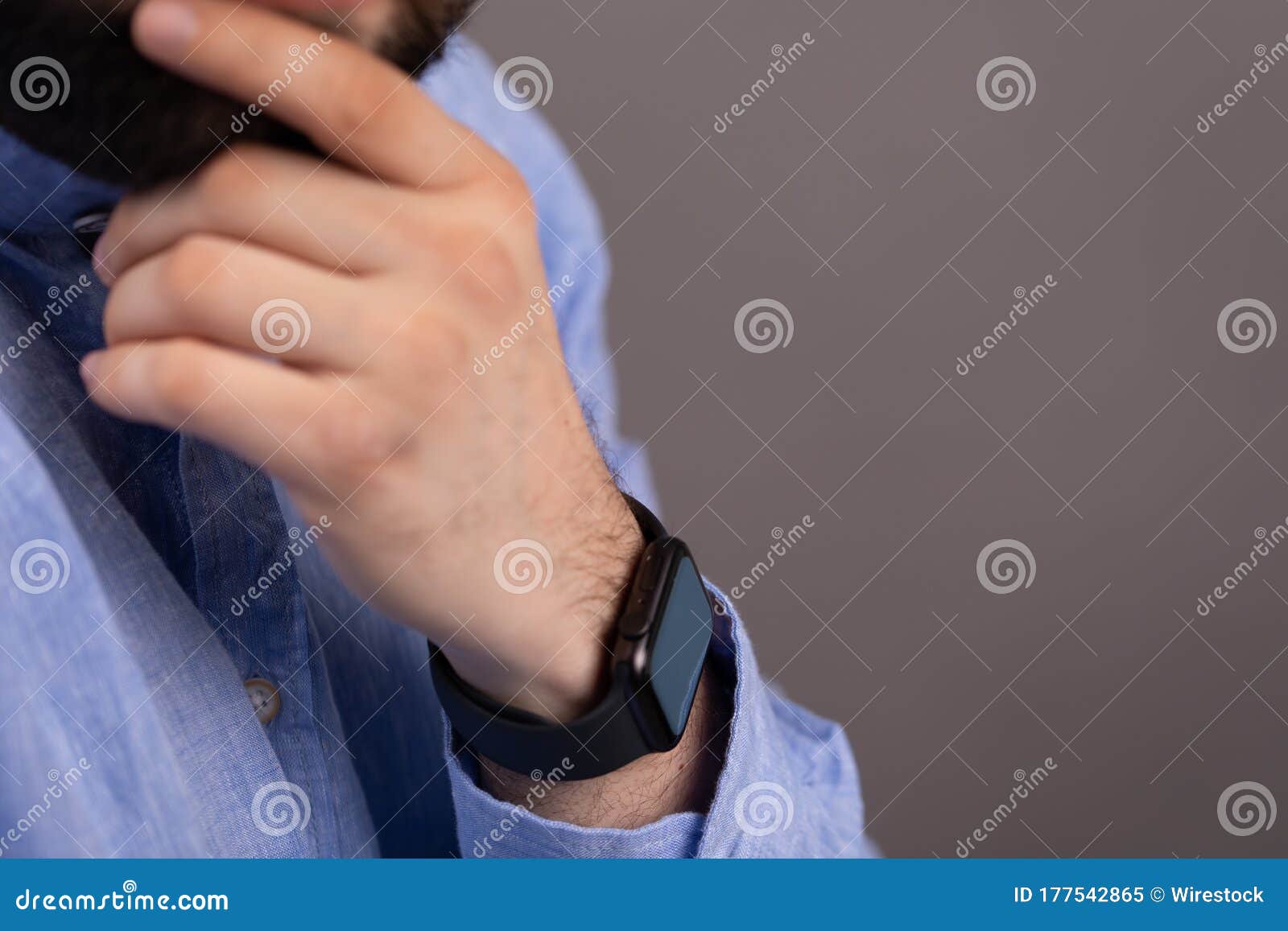 A Smart Watch Modern on Hand Stock Image - Image of technology, watch ...