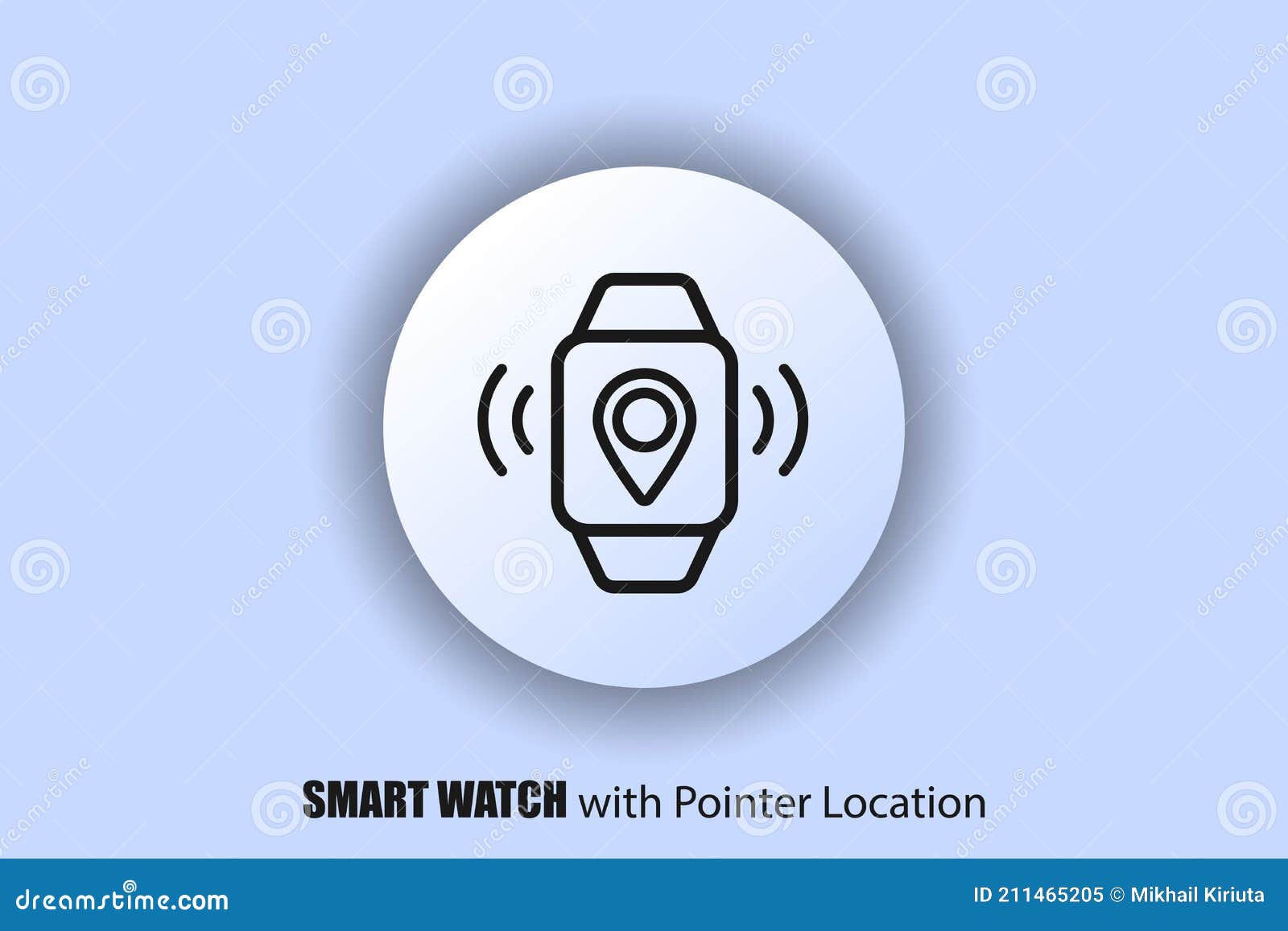 Smart Watch with Precise Location. GPS on the Display of Smart Watches ...