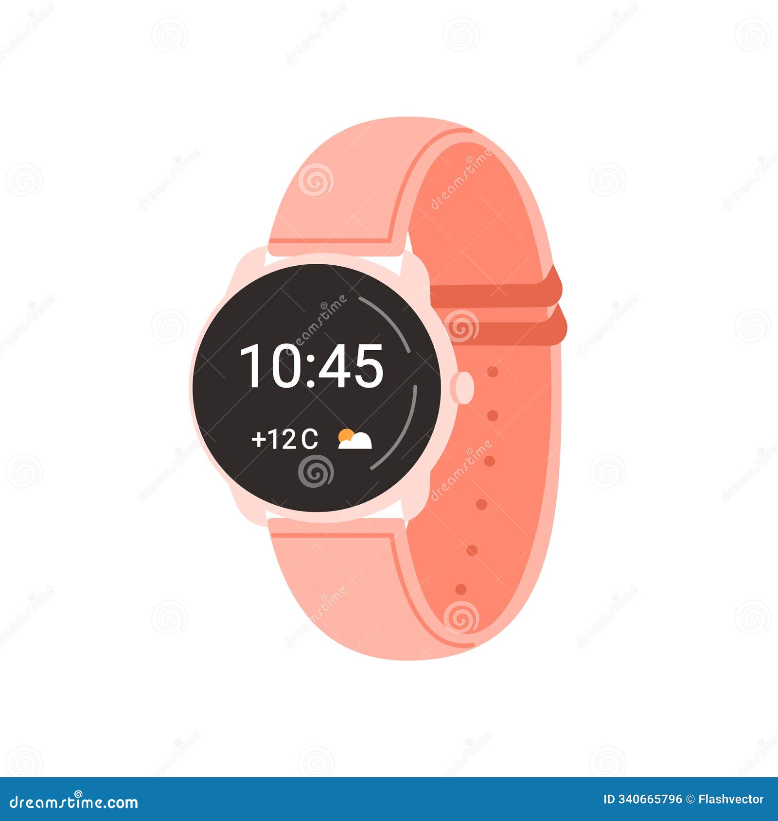 Showing Time Flow Icon With Arrows Or Dots Around A Clock Face To ...