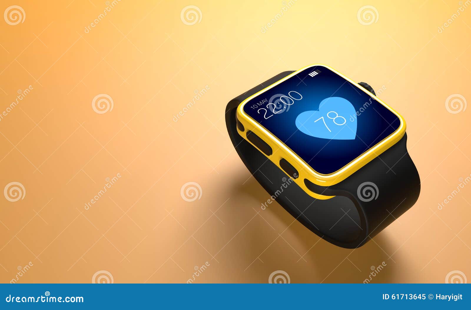 Smart Watch Technology with Sport Fitness Tracker Applications. Stock ...