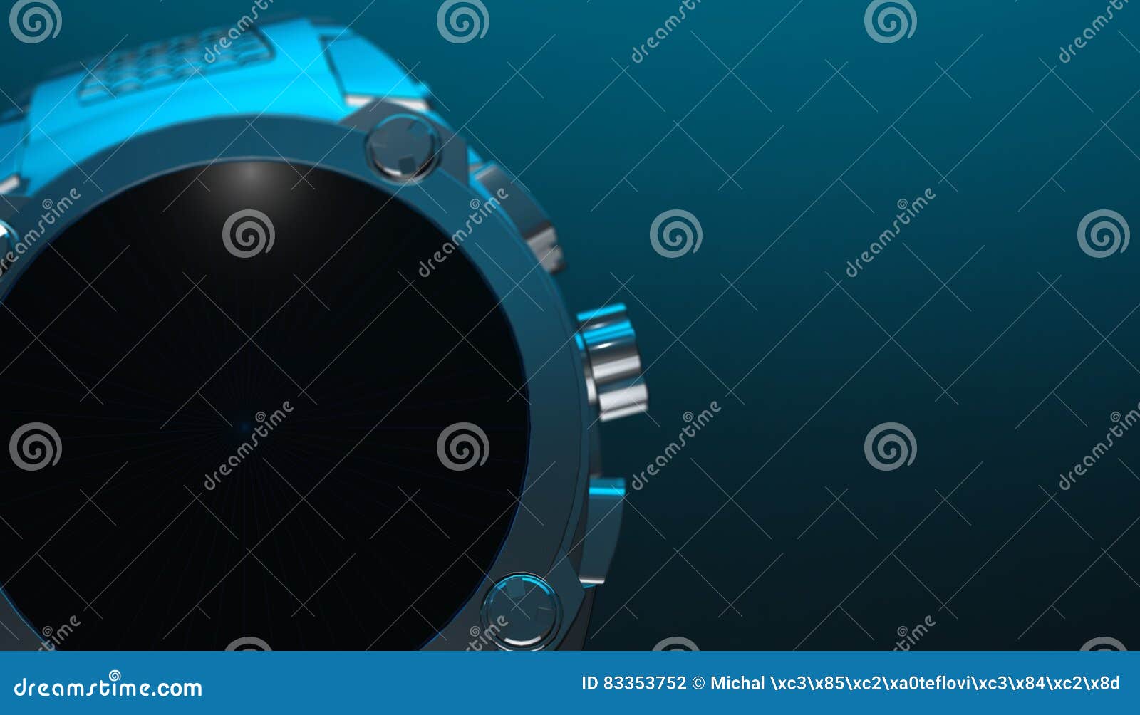 Smart Watch on Various Material and Background, 3d Render Stock ...