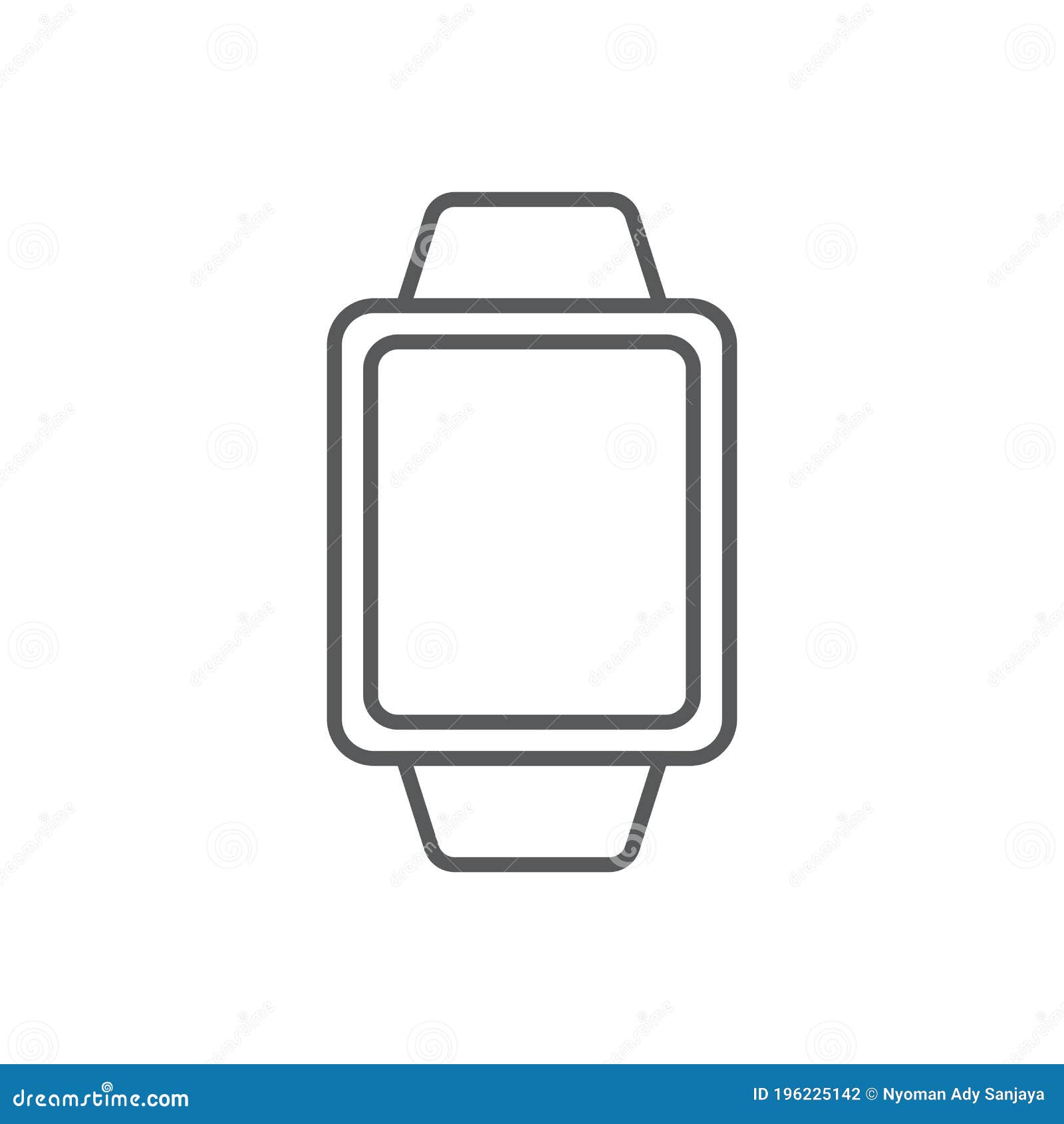 Smart Watch Vector Icon Symbol Technology Isolated on White Background ...