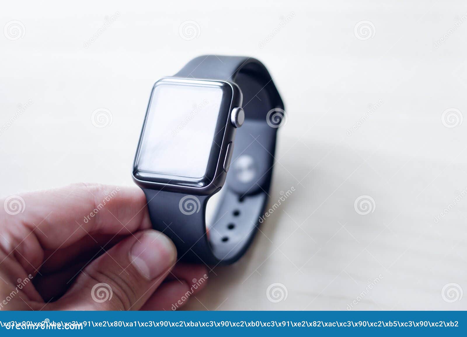 Smart Watches in the Hands of Stock Photo - Image of modern, hall: 73162924